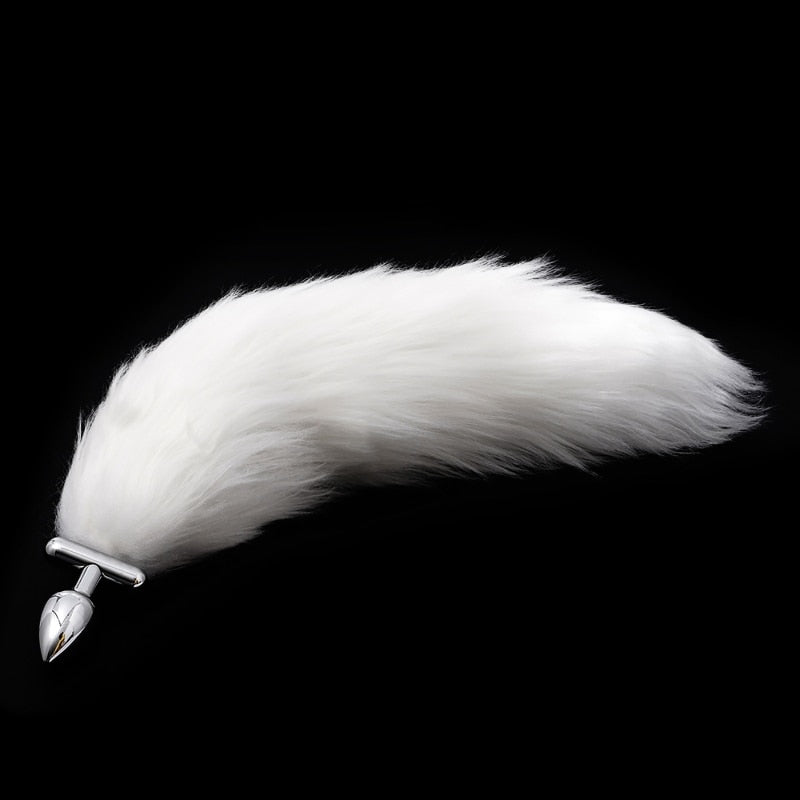 Fox Tail Metal Plug - Anal Plug with Flashing Light – Kemelia
