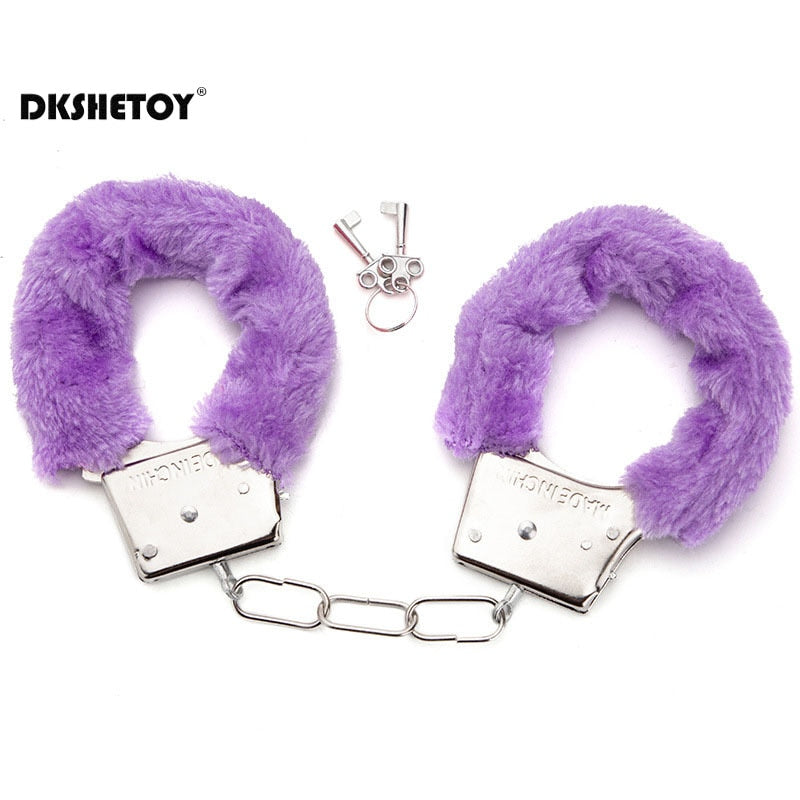 Sex Toys Plush Handcuffs Sex Slaves Cosplay Flirting Bondage Cuff BDSM ...